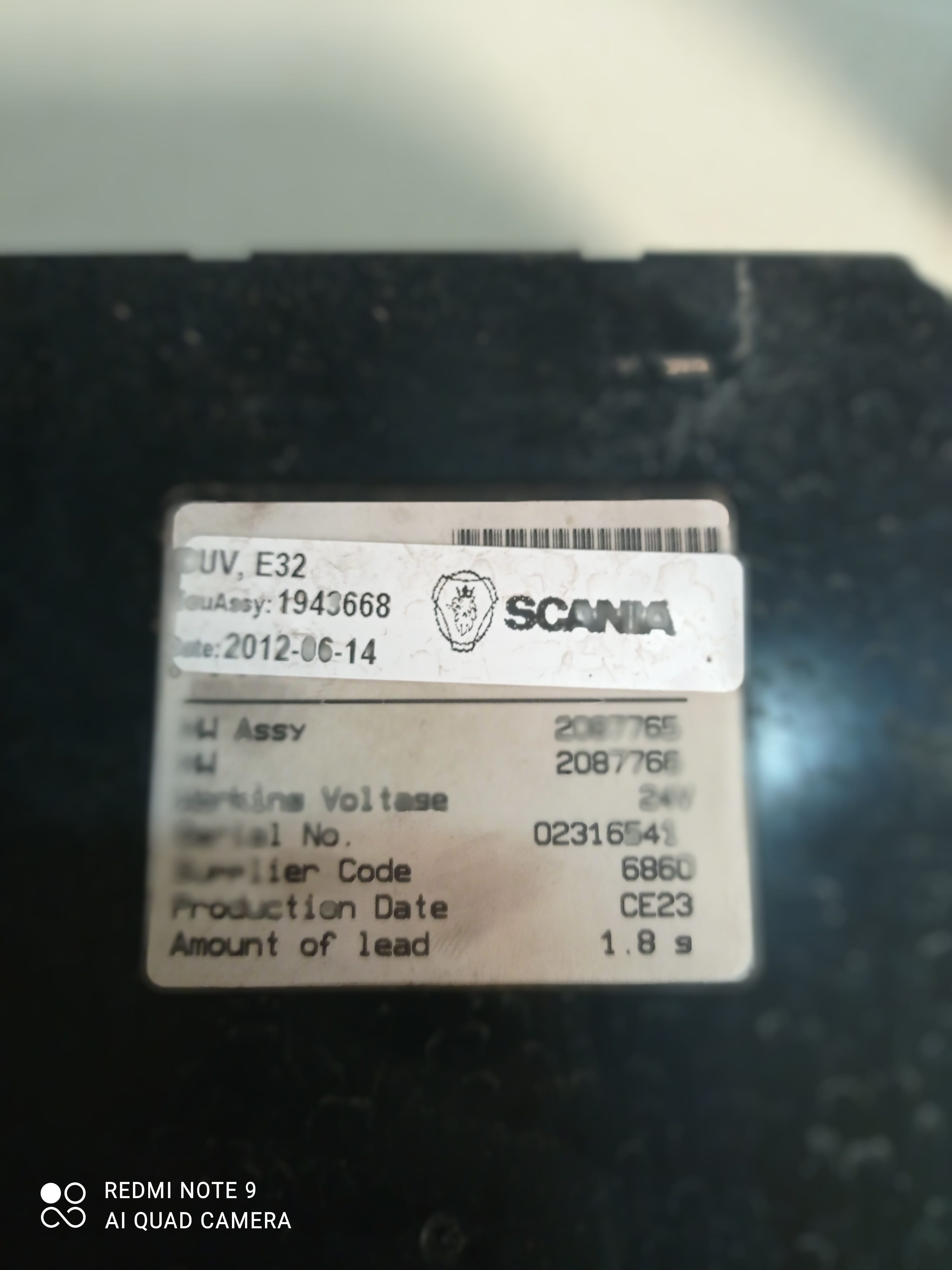 MODULE ECU/CUV SCANIA | Groupe Duclos